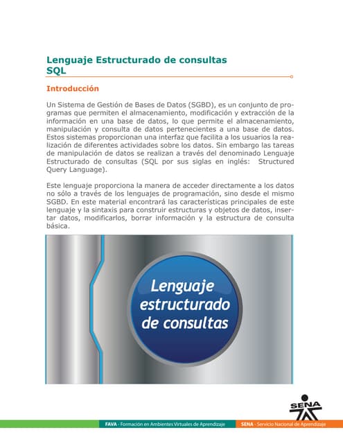 Lenguaje de Consulta Estructurado | PPT