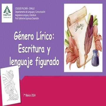 Lenguaje figurado 7 Básico 2024. Lengua y Literatura | PPTX