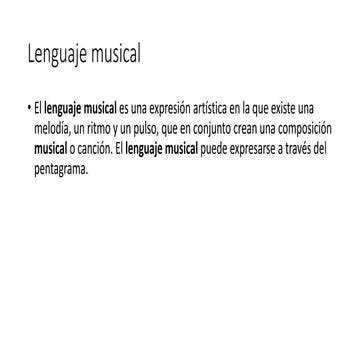 Lenguaje musical | PPTX