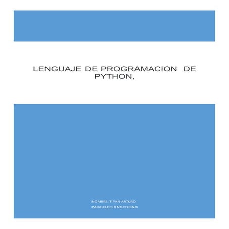 Estructuras de control en Python - Imprimible | PDF