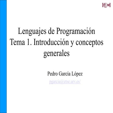 Lenguajes de Programación. Conceptos.ppt | Programming Languages | Computing