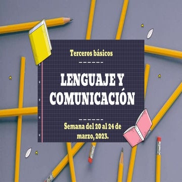 Lenguaje, semana del 20 al 24 - Tercero.pptx | Sci-fi and Fantasy ...