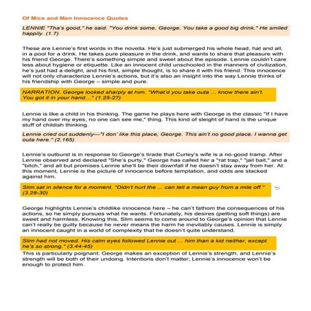 Of Mice and Men: past questions WJEC Unit 1 | DOC