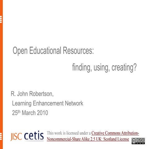 Open educational resources: finding, using, sharing? | PPTX ...