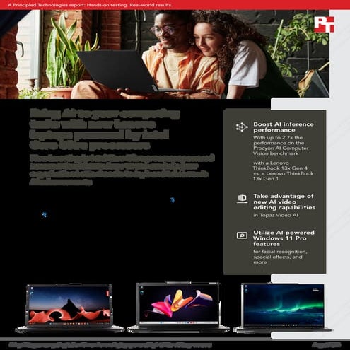 Bring AI to your computing tasks with new Lenovo laptops powered by Intel Core Ultra processors ...