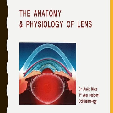 Anatomy of crystalline lens by Dr. Aayush Tandon | PPTX