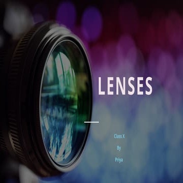 LENSES - concave and convex icse class 10.pptx