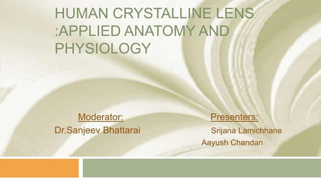 Congenital defects of the lens | PPT
