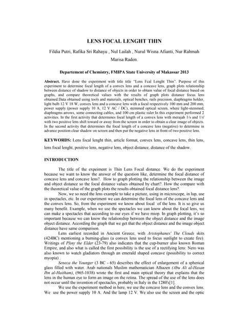 Physics Investagatory Project | DOCX