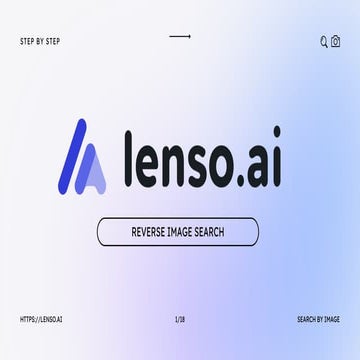 How to search by image online for free - lenso.ai AI image search | PDF
