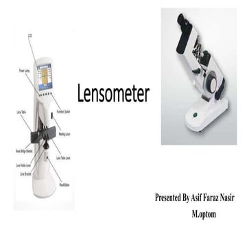 Lensometer | PPTX