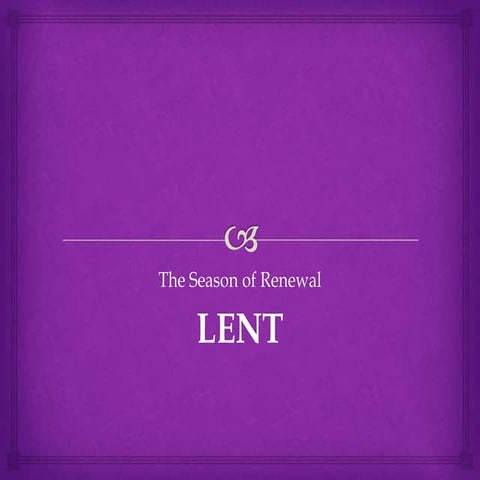 Lenten Season | PPT