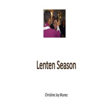 Lenten Season | PPT