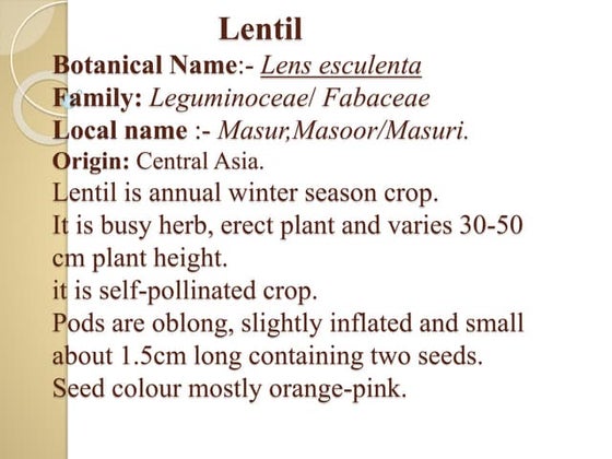 linseed crop | PPTX | Agriculture | Industries