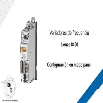 Config. Modo panel LENZE 8400 vector | PDF