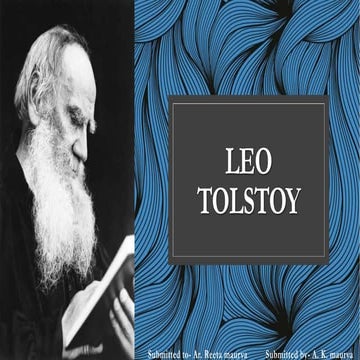 Leo Tolstoy Philosophy presentation By Anuj kumar maurya | PPT