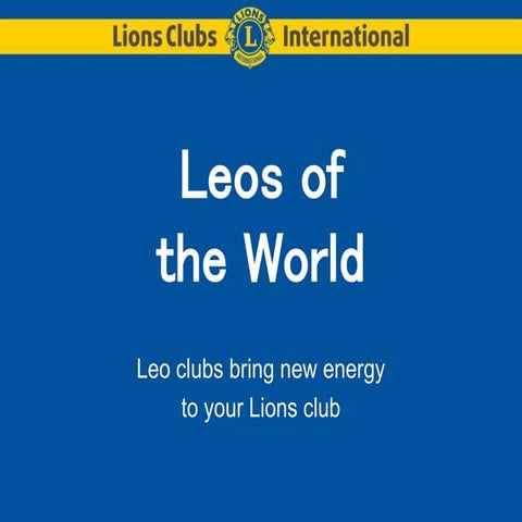 Leo Club Program Strategic Plan Update 2024 | PPTX