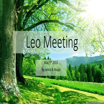May 5th Meeting Powerpoint | PPTX