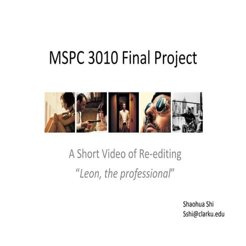 Leon | PPTX | Video Production | Content Production