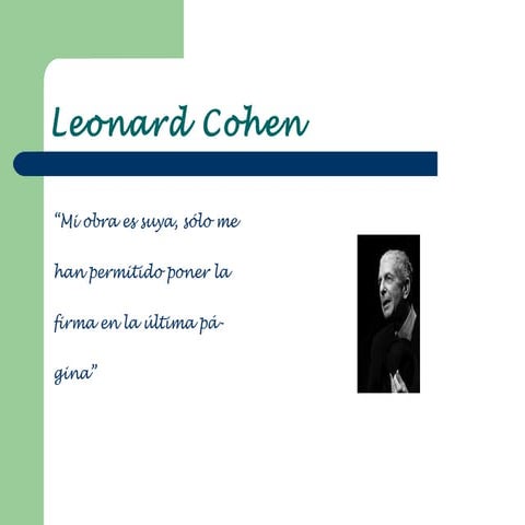 Leonard Cohen | PDF