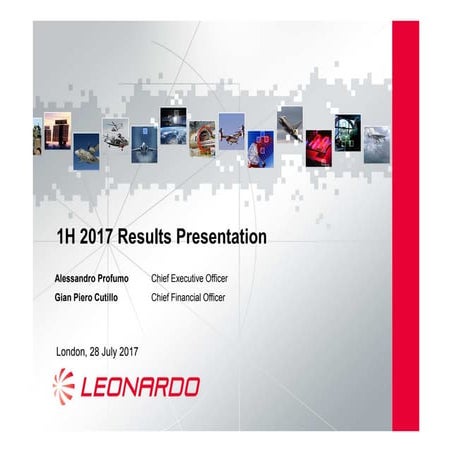 Leonardo First Half 2017 results presentation | PPT