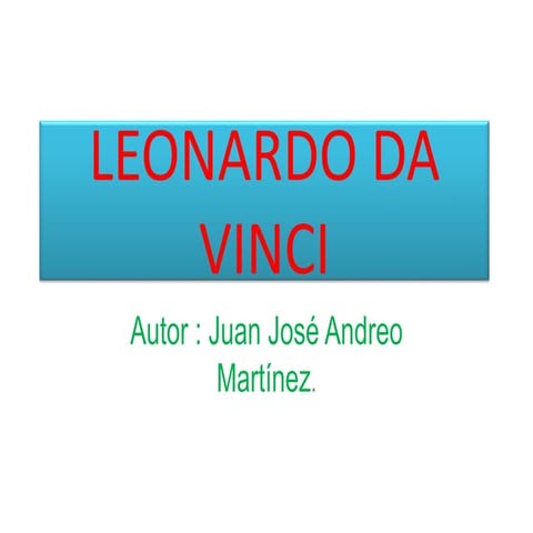 Leonardo da vinci | PPTX