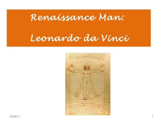 Leonardo da Vinci- Powerpoint Presentation | PPTX