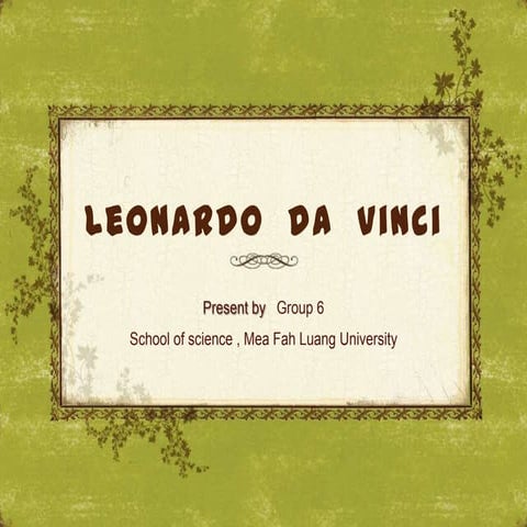 Leonardo da vinci | PPT