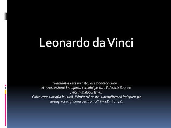 Leonardo da Vinci- Powerpoint Presentation | PPT