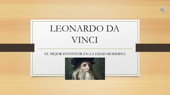 Presentacion Leonardo da Vinci | PPT