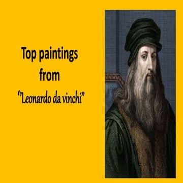 Leonardo da vinci ( Famous painting) | PPTX