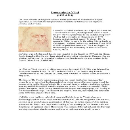 leonardo da vinci | PPTX