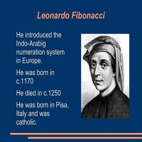 Leonardo fibonacci | PPT