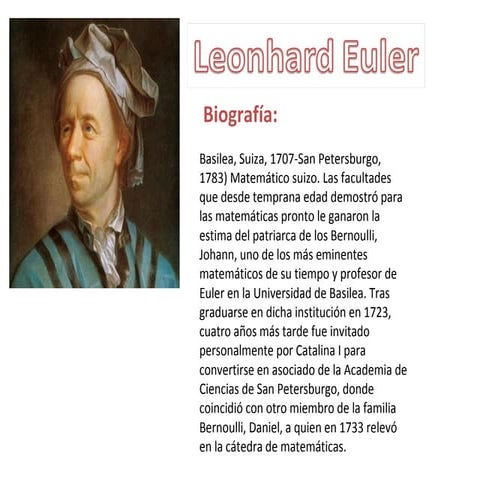 Leonard paul euler | PPT