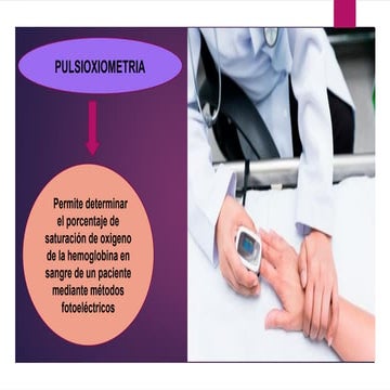 pulsioximetria en una persona internada. | PPTX