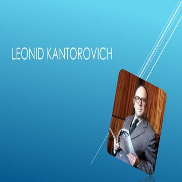 Leonid kantorovich | PPTX