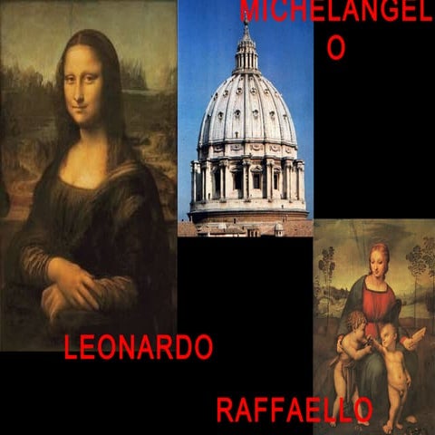 Leonardo, Michelangelo, Raffaello | PPT