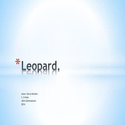 Leopard | PPTX