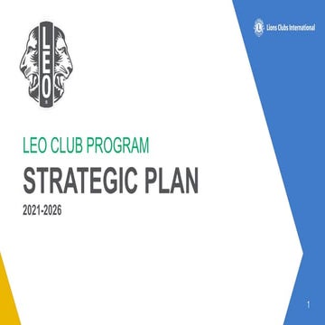 Leo Club Program Strategic Plan Update 2024 | PPTX