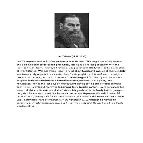 Leo tolstoy | DOCX
