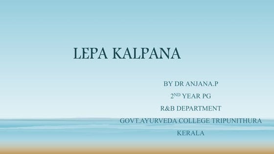 Lepa and its Application | PPT