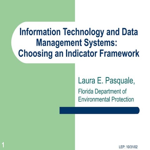 Information Technology and Data Management Systems: Choosing an ...