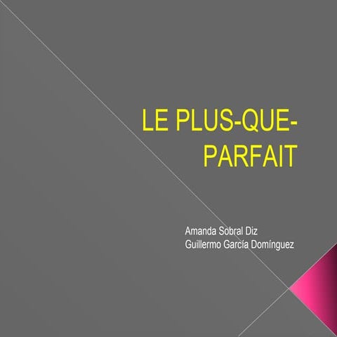 plus que parfait | PPTX
