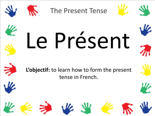 Conjugating -er verbs in french | PPTX