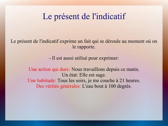 Powerpoint Conjugaisons | PPT