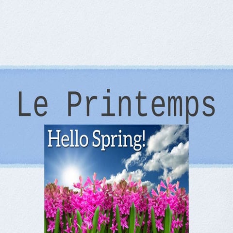 Le printemps | PPT