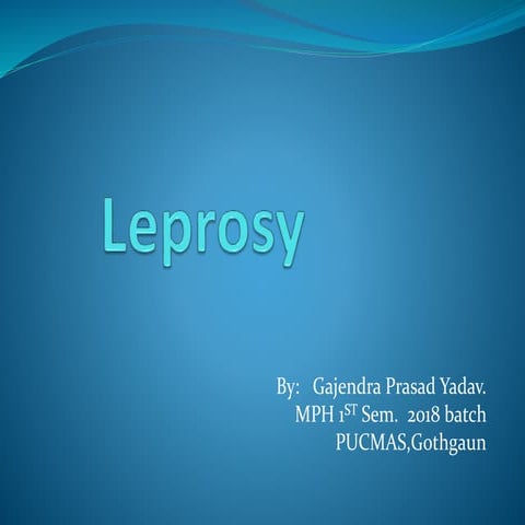 Leprosy | PPTX