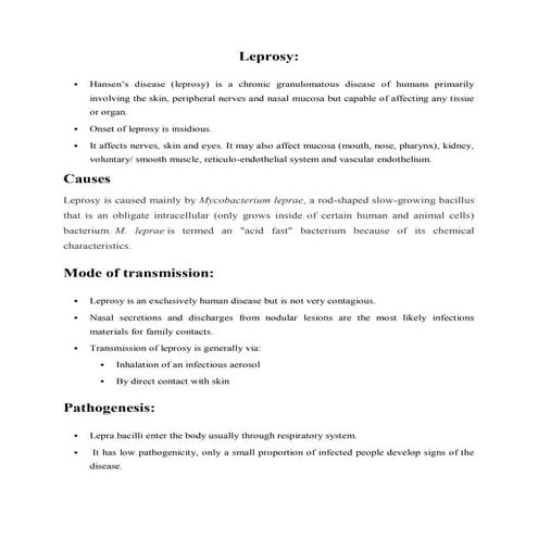Leprosy | PPSX
