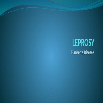 This ppt is a detailed explanation about leprosy | PPT