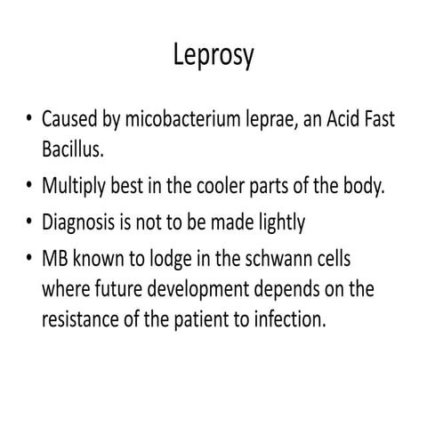 Leprosy.pdf. A concise study on the subject of leprosy. | PDF